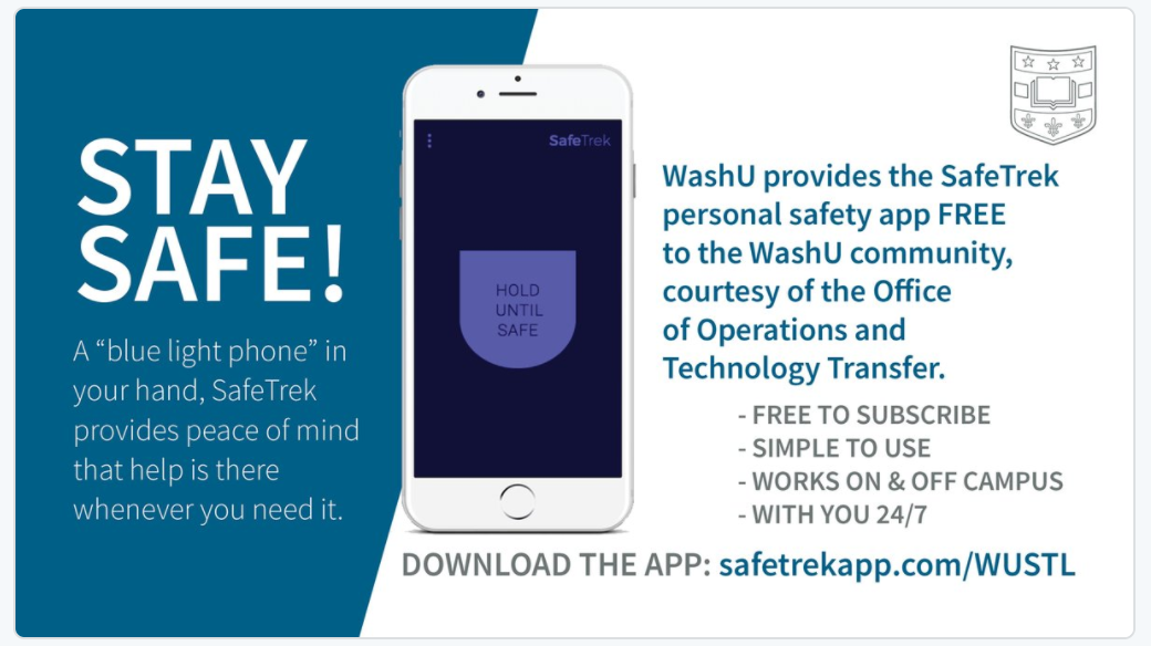 Reminder: SafeTrek safety app available for free to university ...