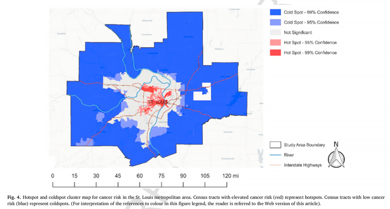 Cancer risk from air pollution higher in poor, segregated areas of St ...