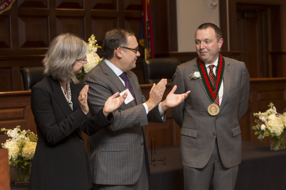 Richards installed as inaugural Koch Distinguished Professor of Law ...