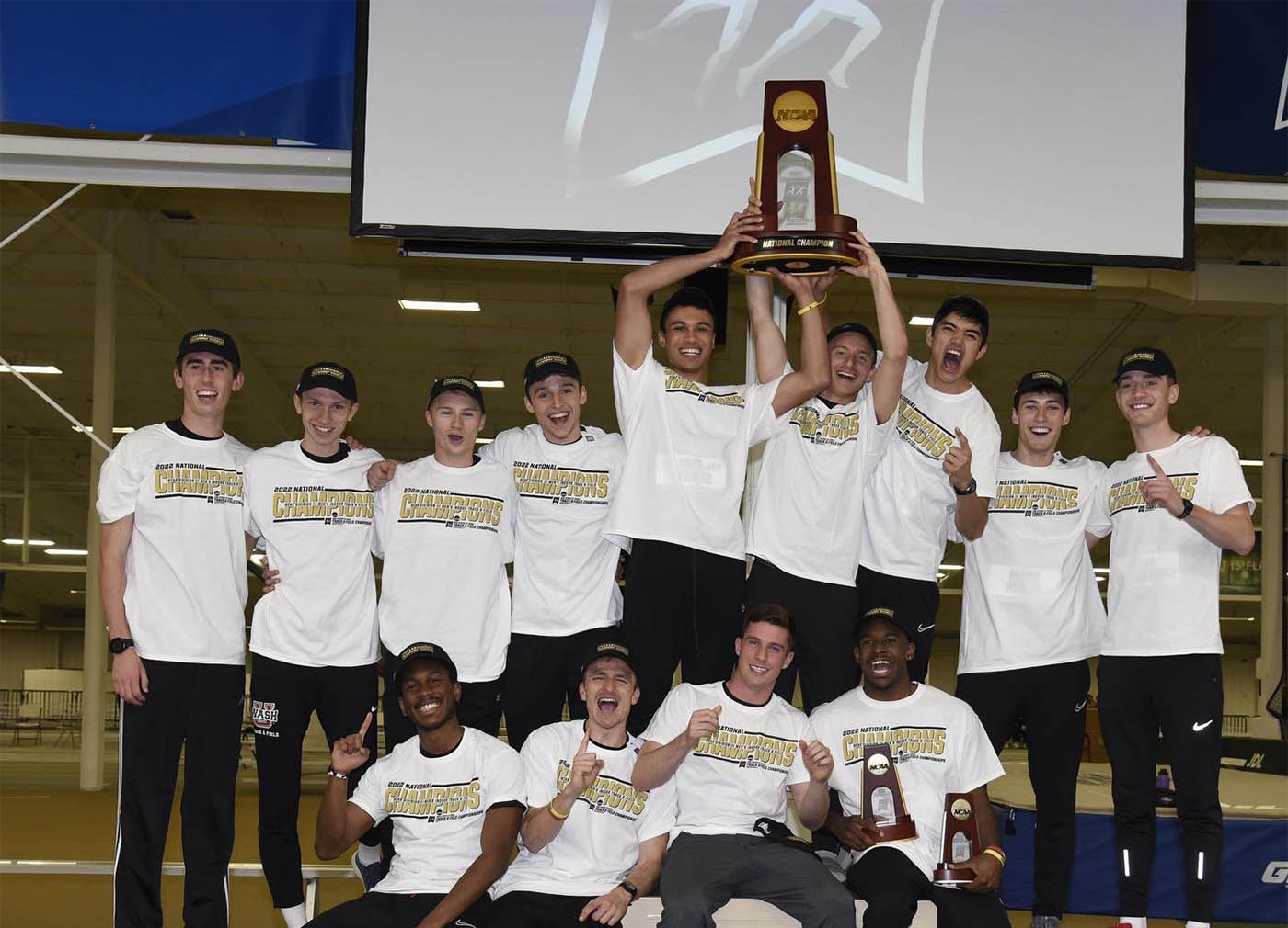 Men's track and field team shares national title at indoor championship ...