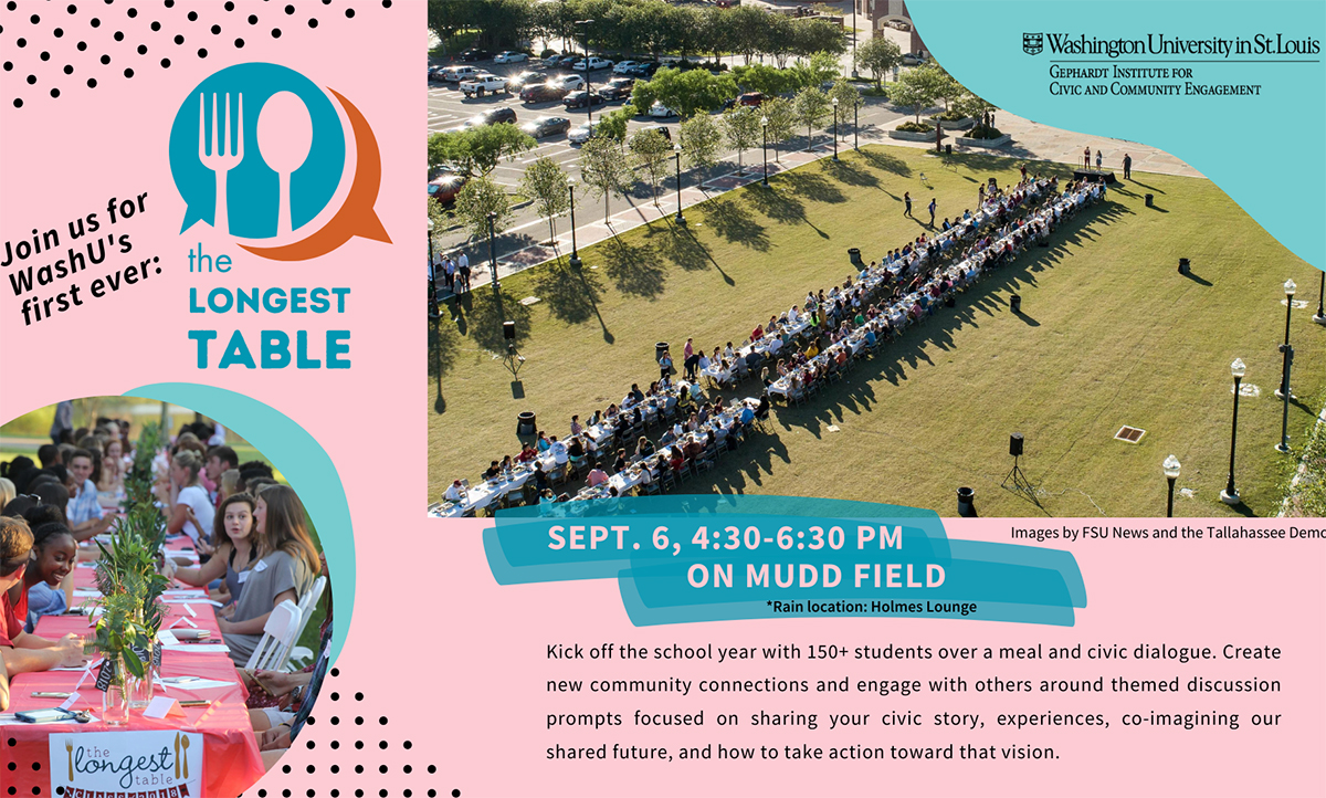 Students invited to join 'The Longest Table' - The Source - WashU