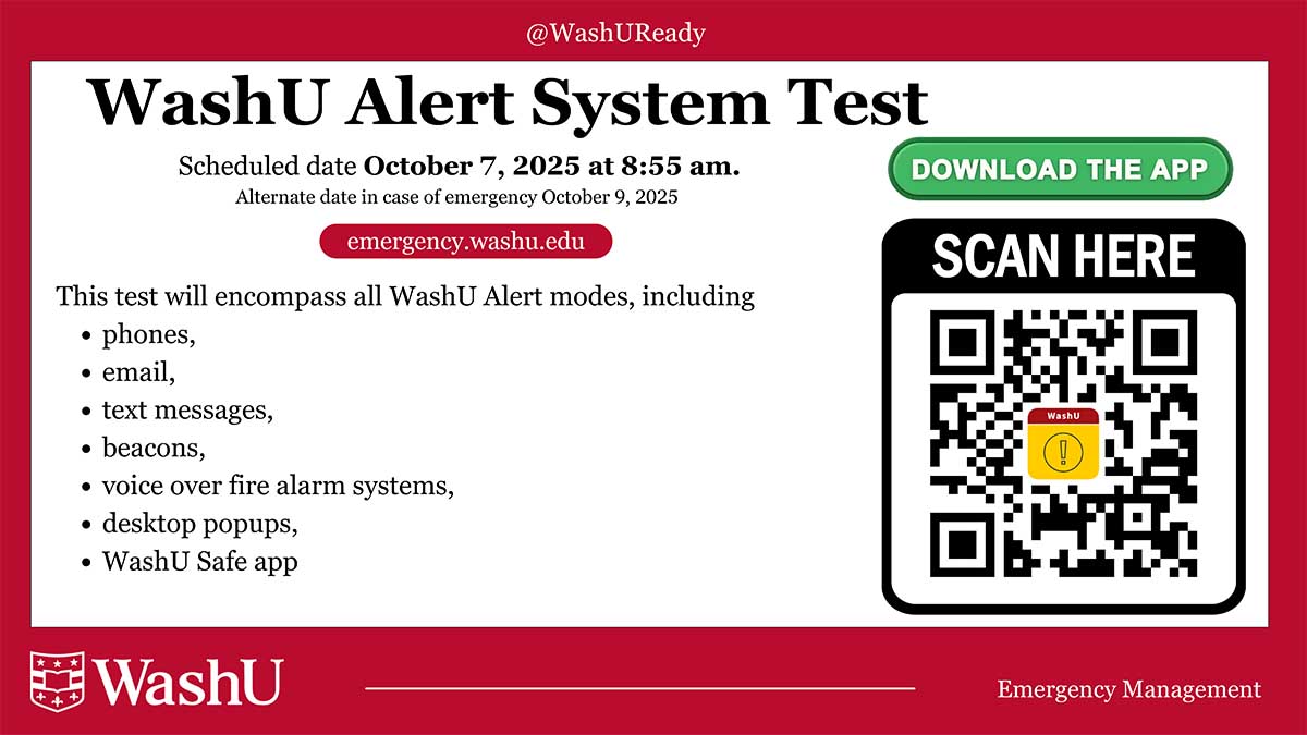 Emergency communication test Oct. 7 - The Source - WashU